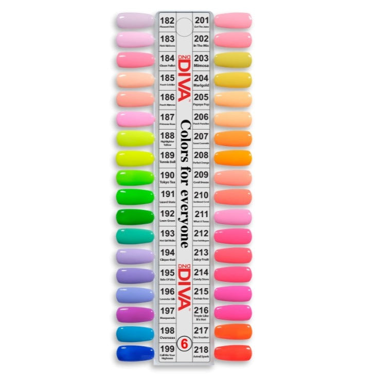 DND Diva Color Chart Set 6 – QQ Nail Supply