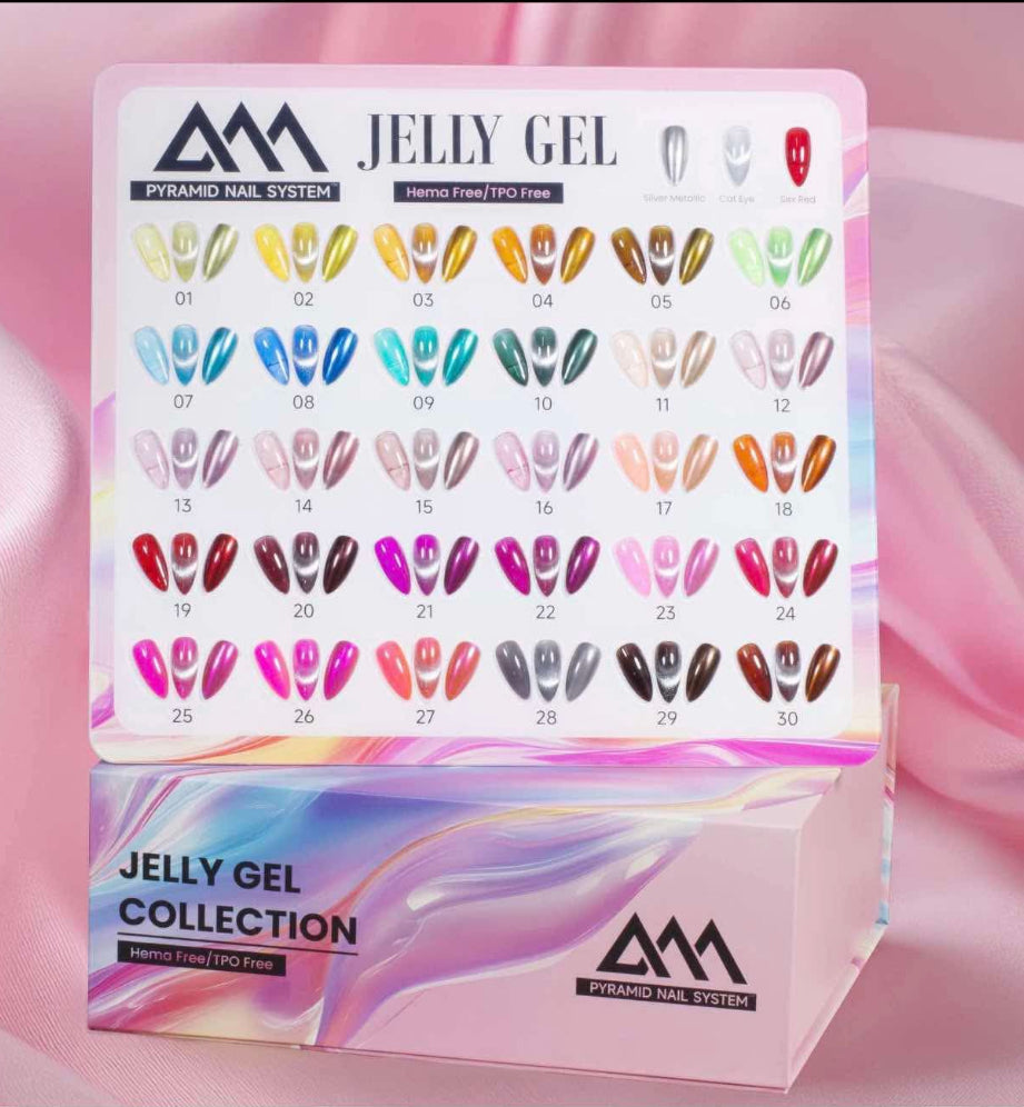 Pyramid - Whole Gel Collection - Jelly (33 Colors) – QQ Nail Supply