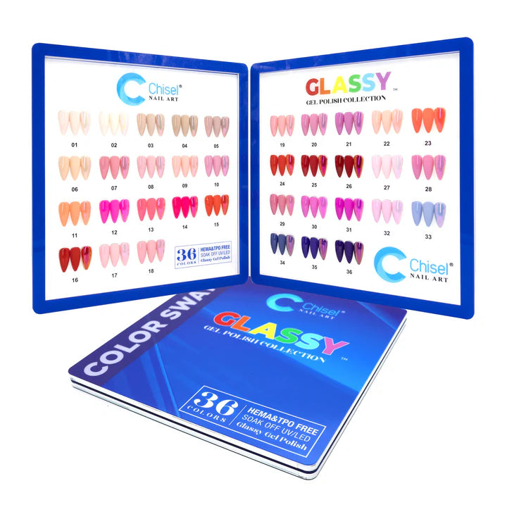 Chisel Glassy Gel Collection (36 colors) - HEMA & TPO FREE – QQ Nail Supply