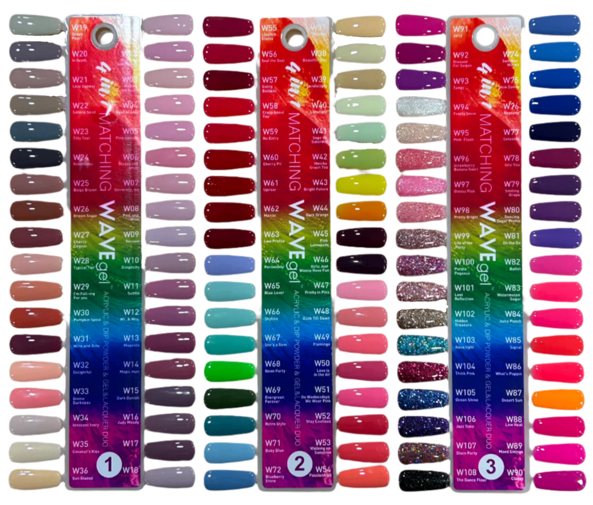 Wave Simplicity Color Chart (#01-#216) – QQ Nail Supply