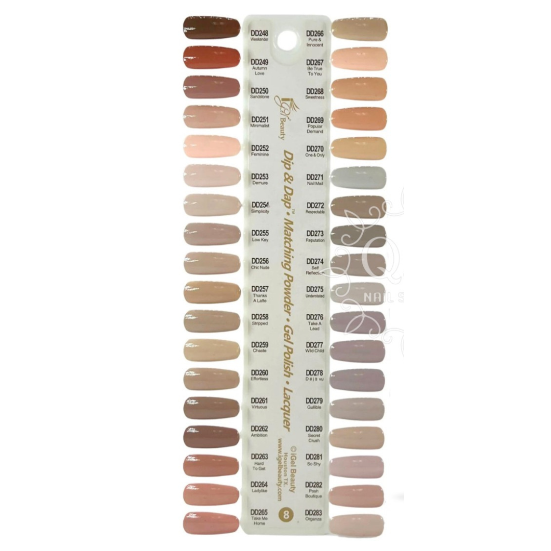 iGel Color Chart Set 9 – QQ Nail Supply