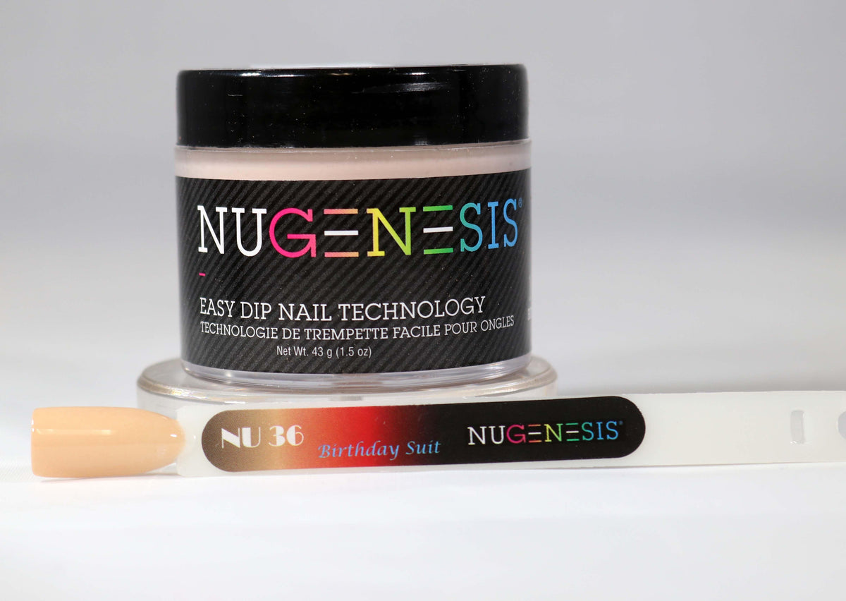 Nugenesis Dip Powder - NU 36 Birthday Suit – QQ Nail Supply