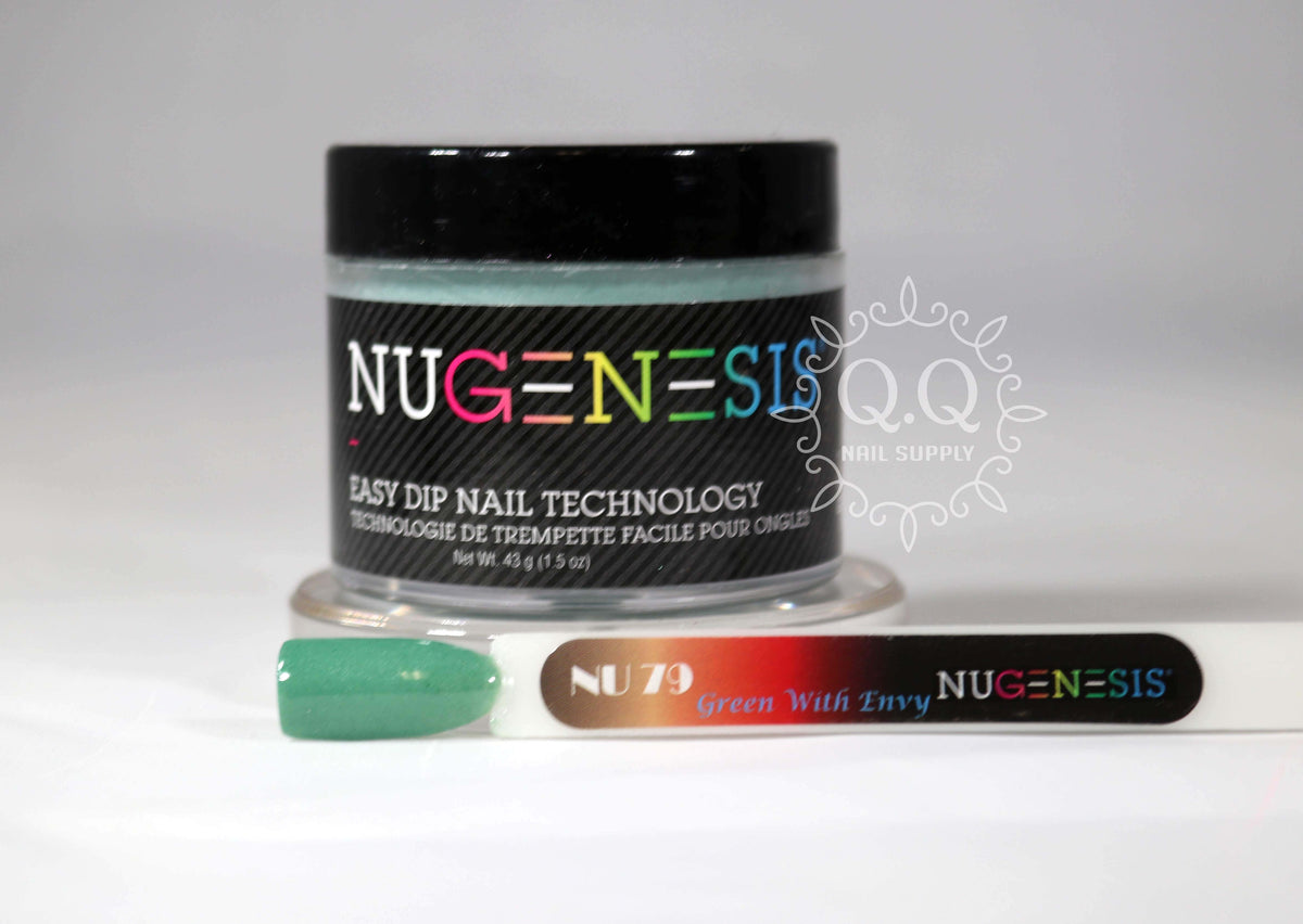 Nugenesis Dip Powder - NU 79 Green With Envy – QQ Nail Supply