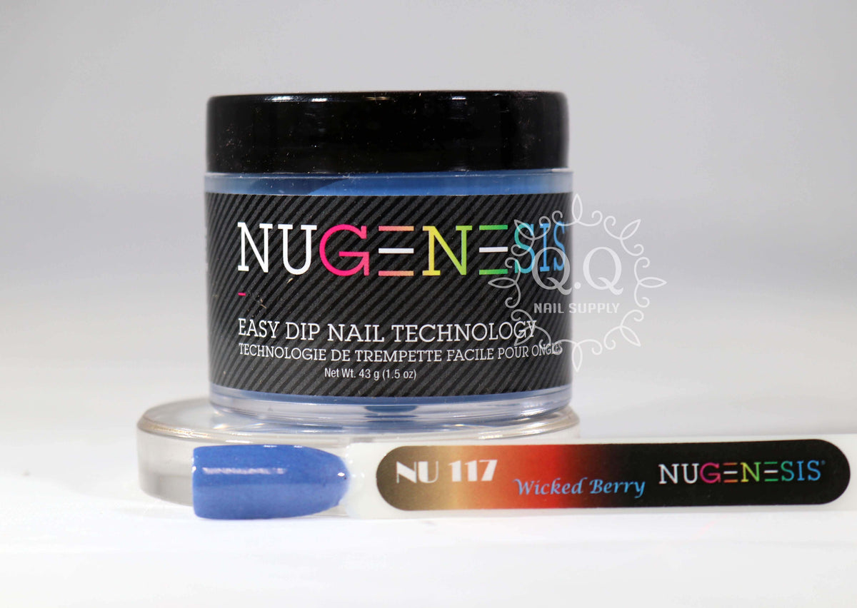 Nugenesis Dip Powder - NU 117 Wicked Berry – QQ Nail Supply