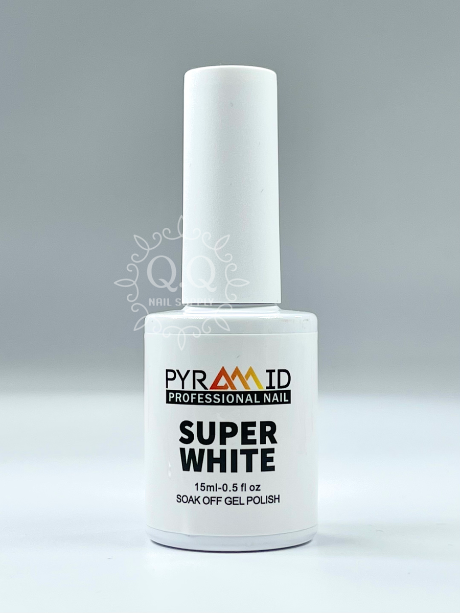 Pyramid Super White Gel Polish (0.5oz) – QQ Nail Supply