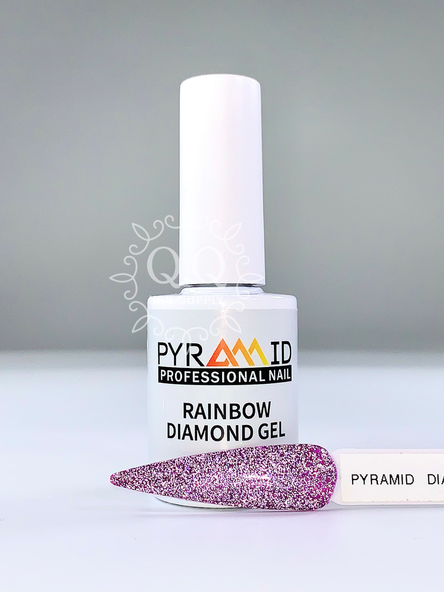 Pyramid Rainbow Diamond Gel - 12 – QQ Nail Supply
