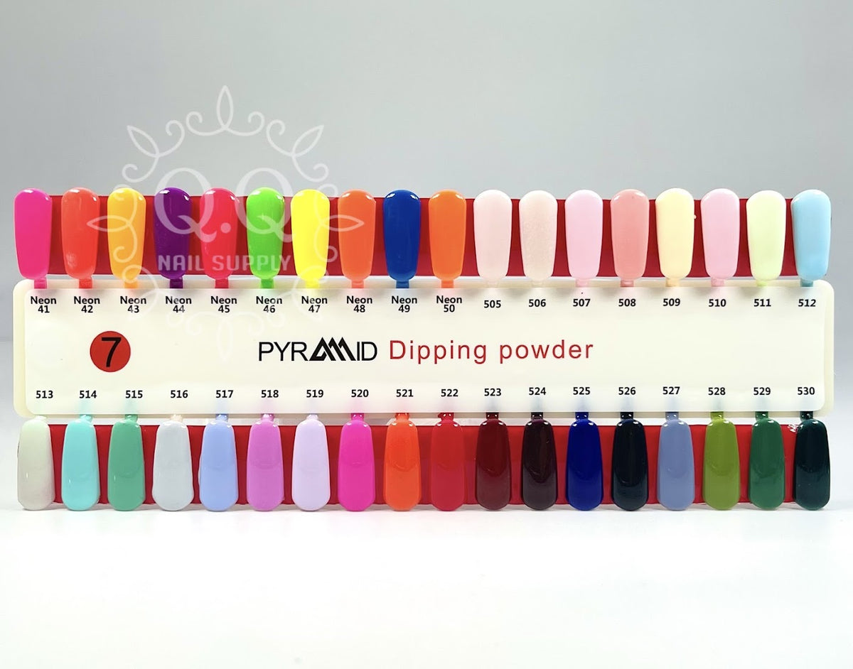 Pyramid Gel Duo Set 7 (Neon 41-50/505-530) – QQ Nail Supply